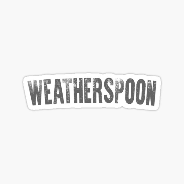 Weatherspoon Gifts & Merchandise for Sale | Redbubble