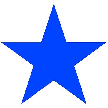 "Blue 5-pointed Star Symbol" Poster for Sale by Andrew Browne | Redbubble