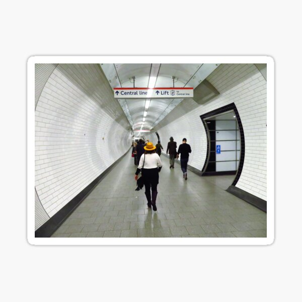 "London Underground Subway To The Central Line" Sticker for Sale by ...