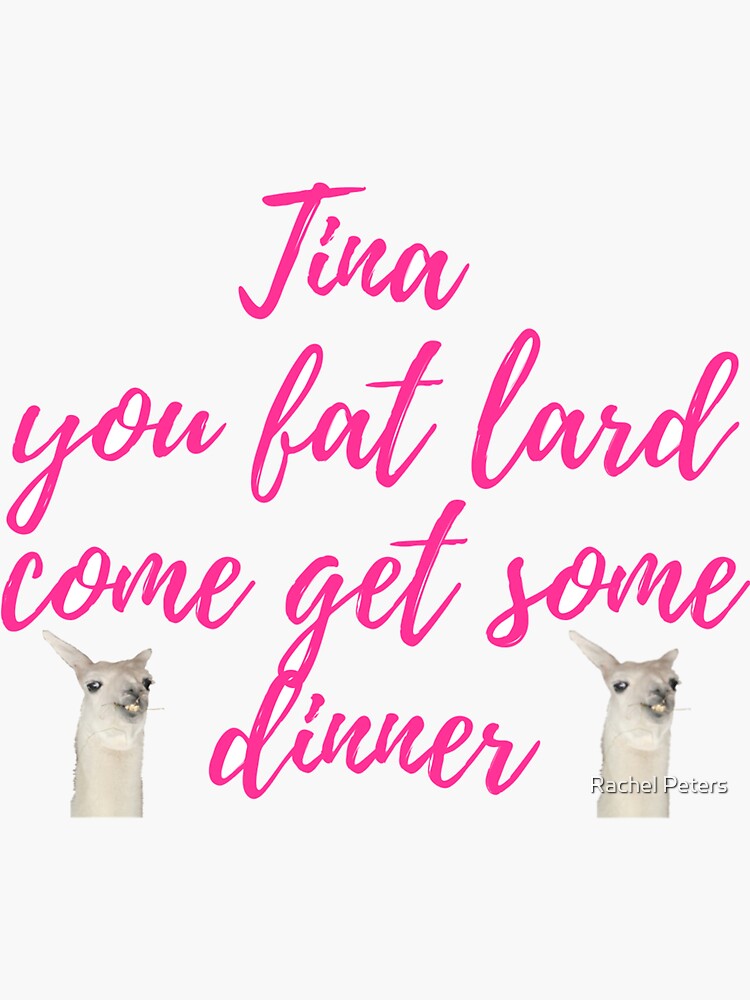 "Napoleon Dynamite - Tina" Sticker for Sale by rachpetes | Redbubble