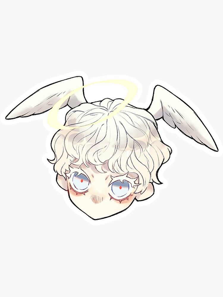 "Angel boy" Sticker by raincosy | Redbubble