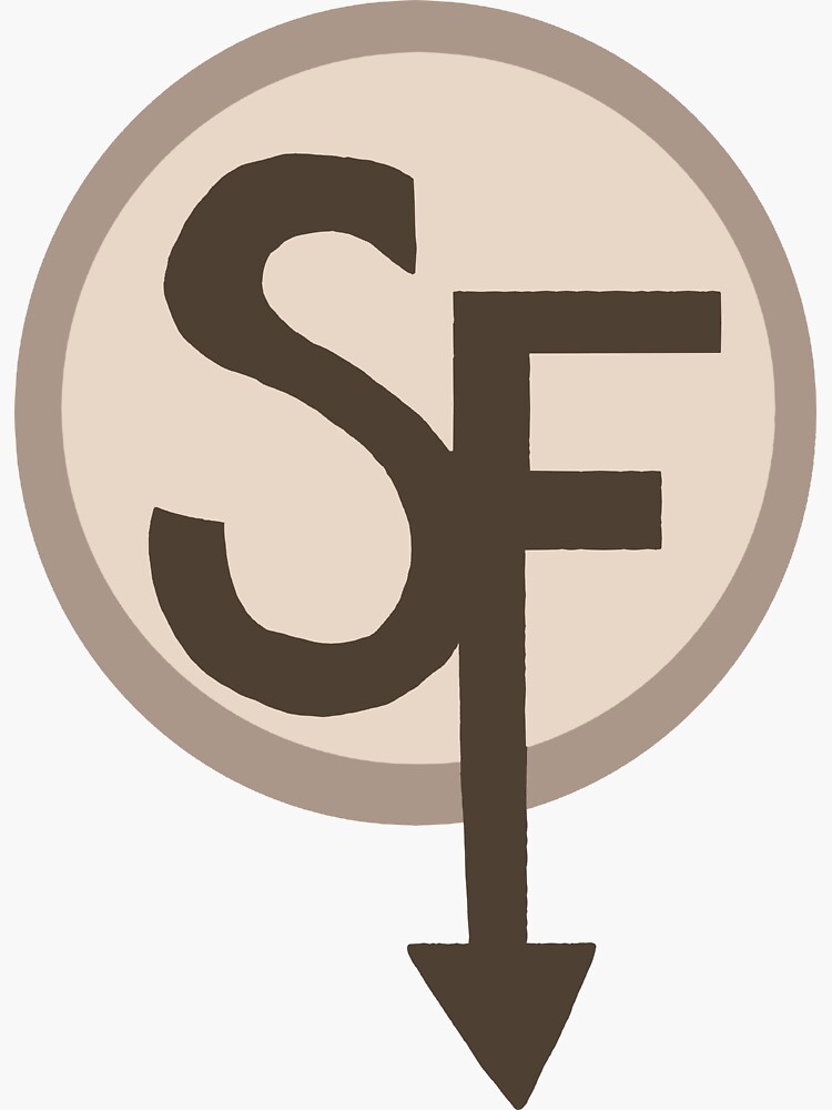 "Sanitys fall logo" Sticker by cherryhalo | Redbubble