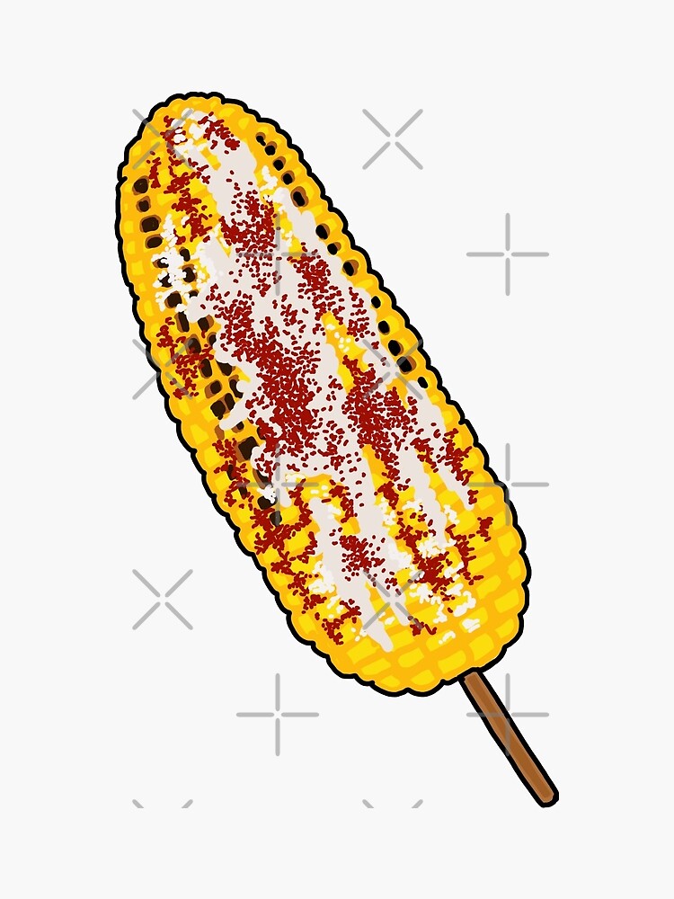 "Elote" Sticker for Sale by SaltyMcNugget13 | Redbubble