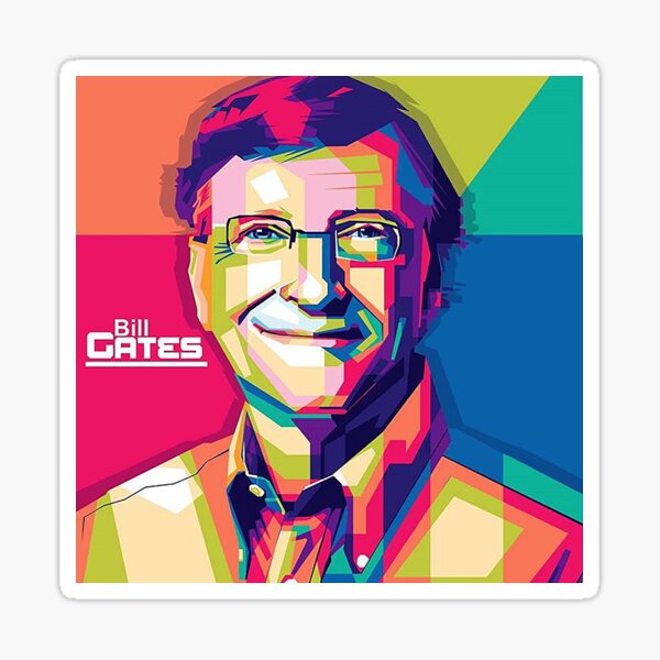 Sticker: Bill Gates | Redbubble