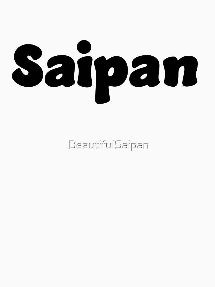 "Saipan Island Stickers, T-shirts, Mugs, Bags, Phone Cases, Black and ...