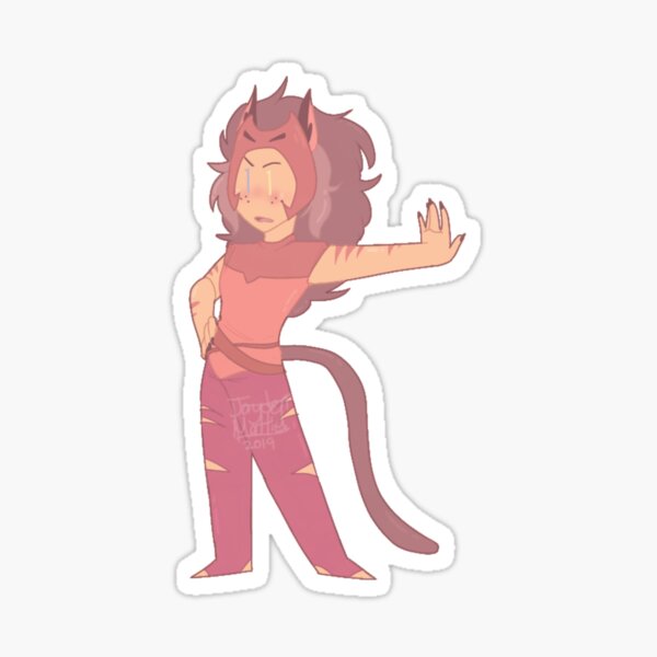 "Chibi Catra - Pastel" Sticker for Sale by JaydenMattie | Redbubble