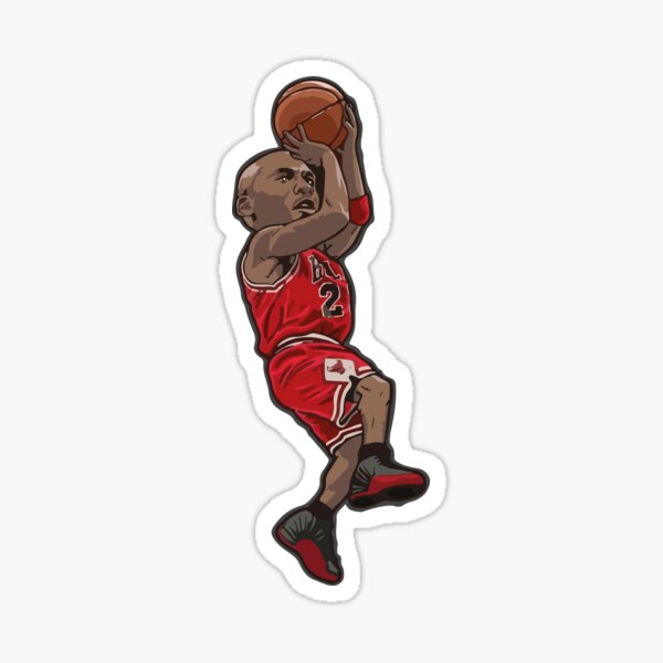 "Michael Jordan Art" Sticker for Sale by Alvaro00 | Redbubble