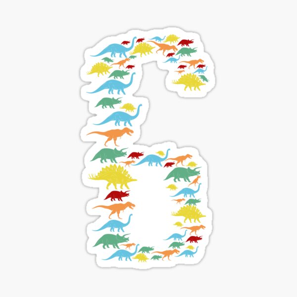 "Kids Dinosaur 6th Birthday Gift product For 6 Year Old Boys Girls ...