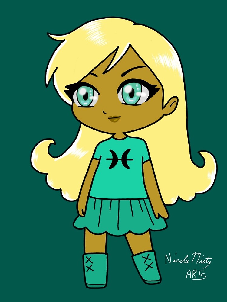"Chibi Zodiac: Pisces" Poster by nicolemistyarts | Redbubble