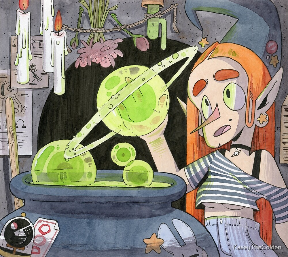 "Space Witch" by KaseyTheGolden | Redbubble