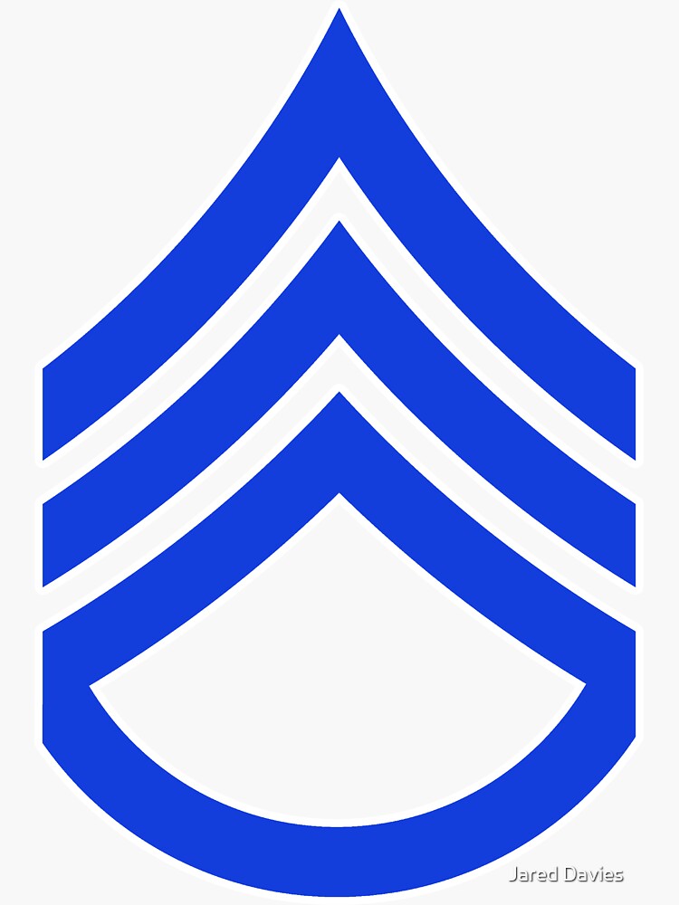 "Staff Sergeant (Police)" Sticker for Sale by Jared Davies | Redbubble