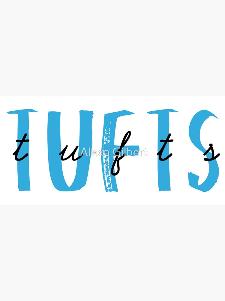 "Tufts University Sticker" Sticker for Sale by algilbert | Redbubble