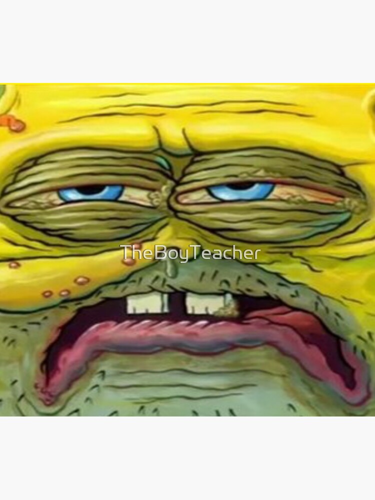 "spongebob rough morning" Art Print for Sale by TheBoyTeacher | Redbubble