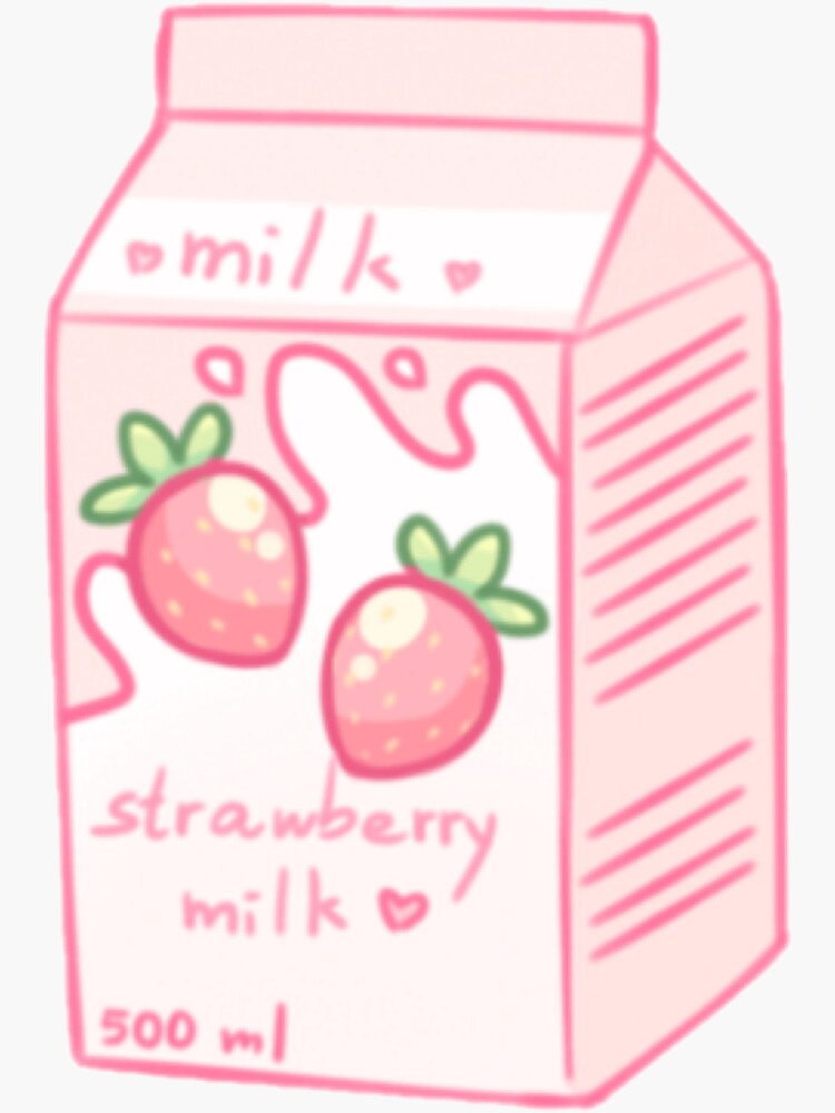 "anime milk" Sticker for Sale by megancabral | Redbubble