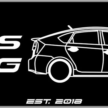 "Prius Gang - White" Sticker for Sale by LilDatsunZ | Redbubble