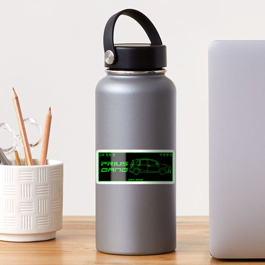 "Prius Gang - Green" Sticker for Sale by LilDatsunZ | Redbubble