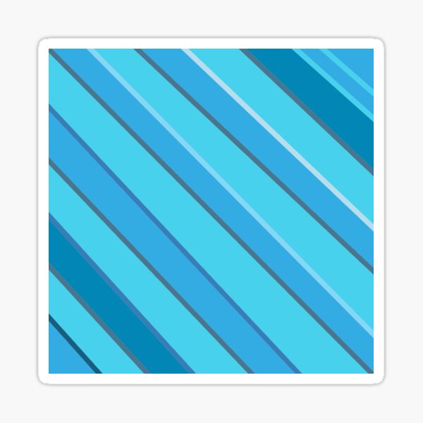 "Blue diagonals" Sticker by jsebouvi | Redbubble