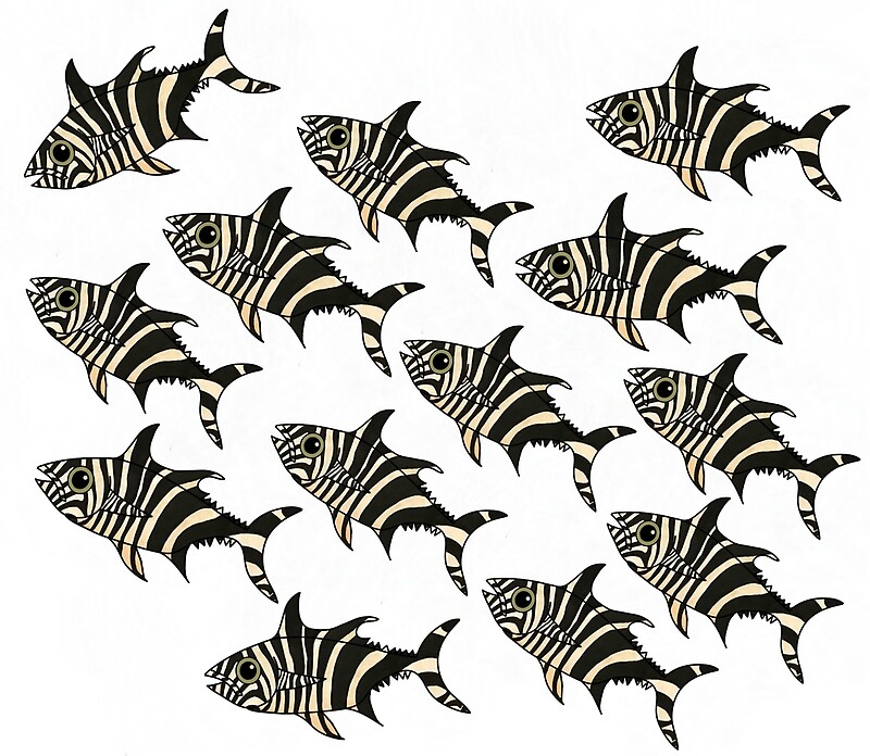"Zebrafish11 White Background" by joanstratton | Redbubble