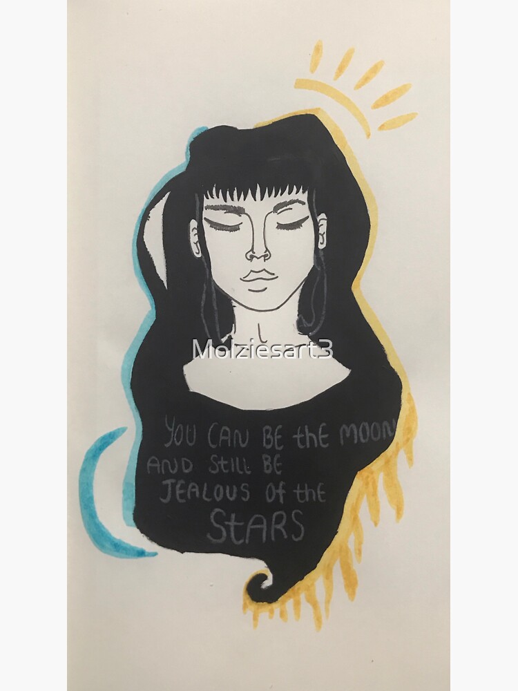 "Galaxy girl " Sticker by Molziesart3 | Redbubble