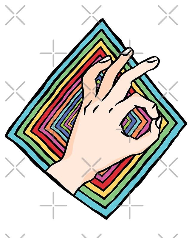 "Aesthetic Hand Sign OK" by therealsadpanda | Redbubble