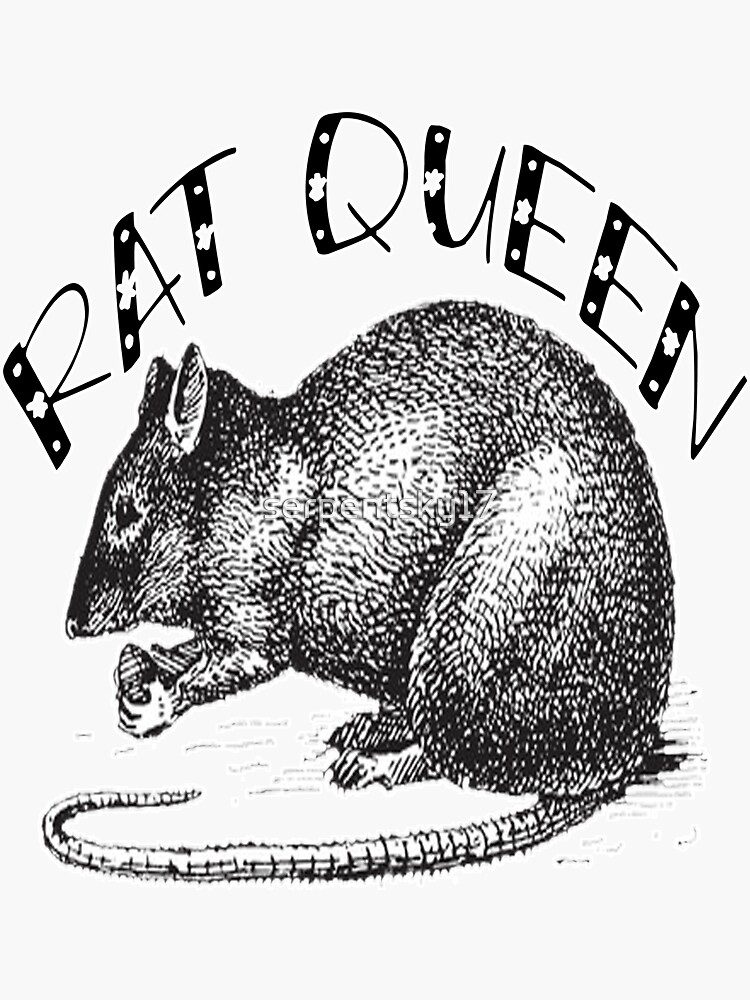 "Rat Queen" Sticker for Sale by serpentsky17 | Redbubble