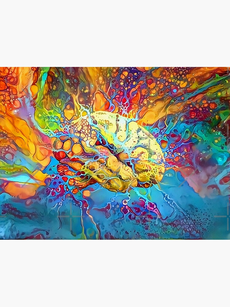 "Psychedelic Brain" Poster for Sale by rolffimages | Redbubble