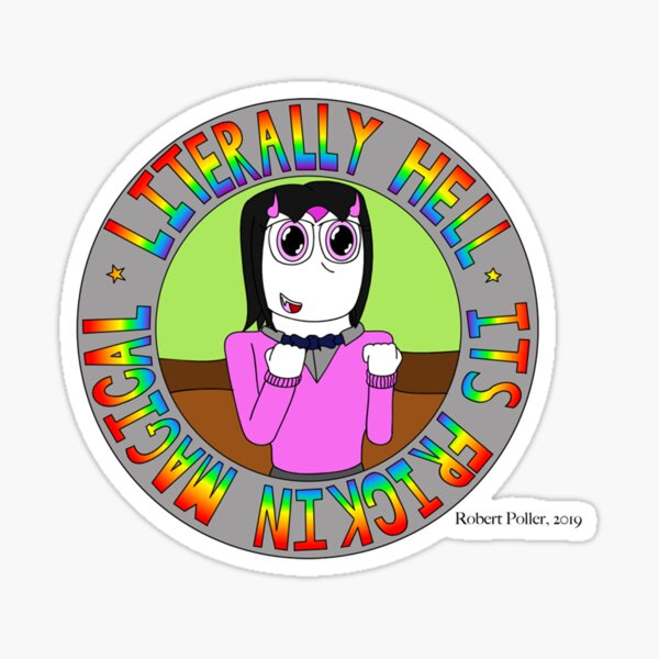 "Literally Hell - Frickin Magical" Sticker for Sale by guitarrob ...