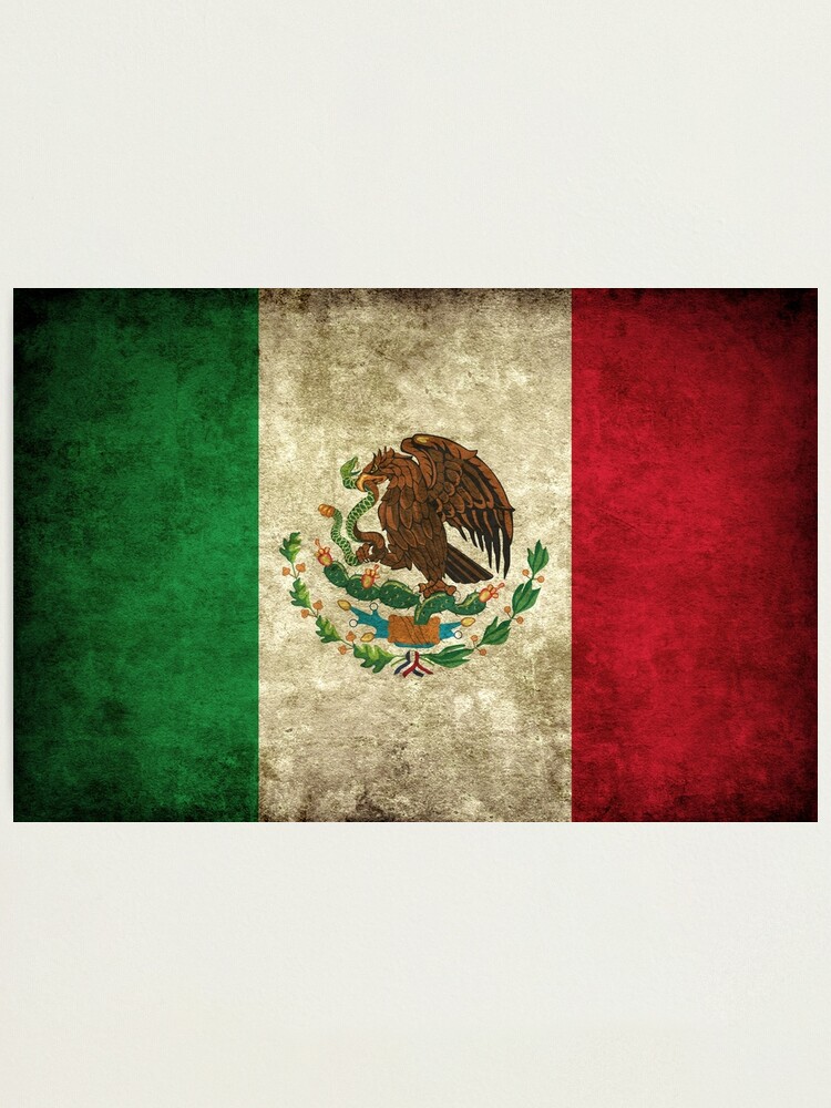 "Vintage Mexican Flag" Photographic Print for Sale by CPAULFELL | Redbubble