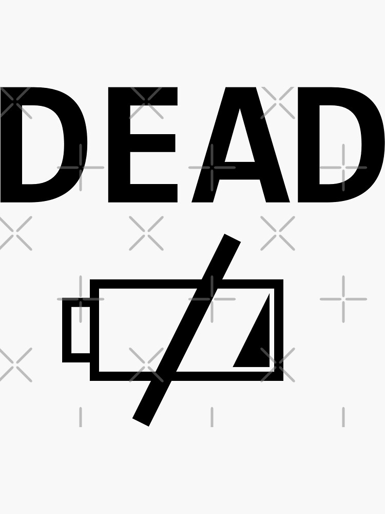 "DEAD INSIDE" Sticker by GutterDesigns | Redbubble