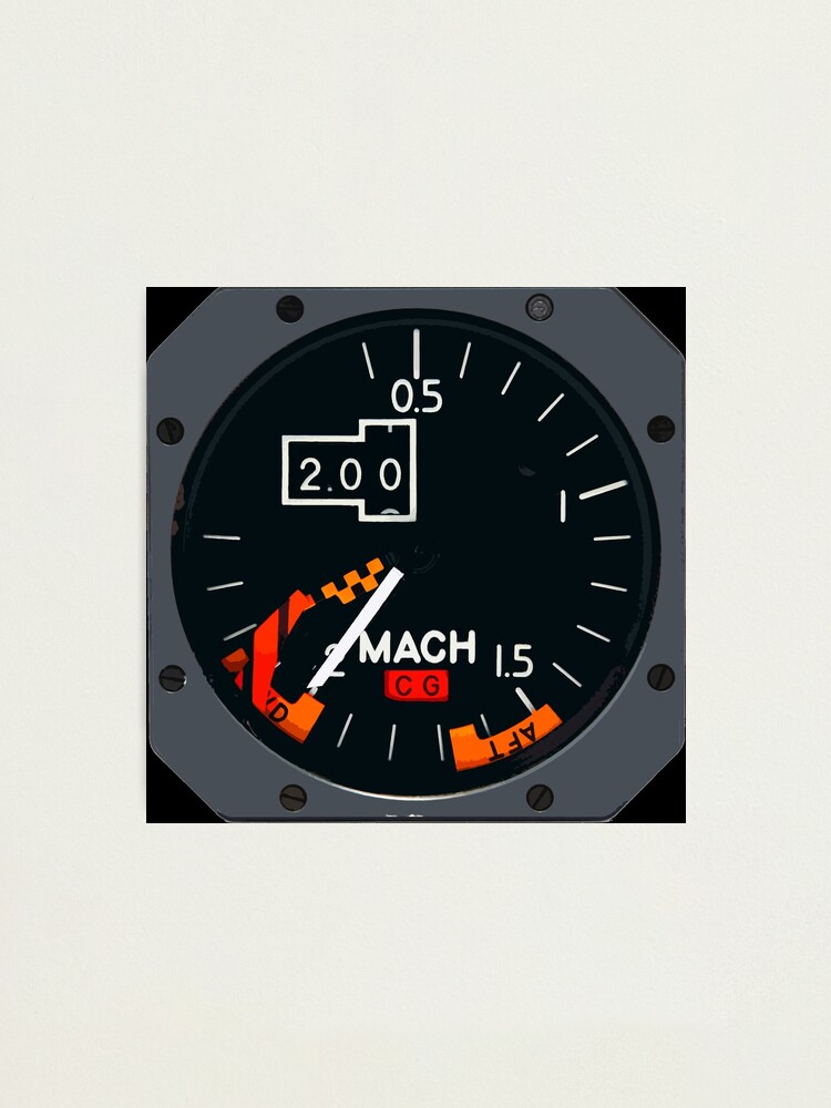 "Concorde Mach Meter - Mach 2.00" Photographic Print for Sale by ...
