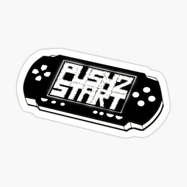 "Push 2 Start Logo" Sticker by mattykahuna | Redbubble