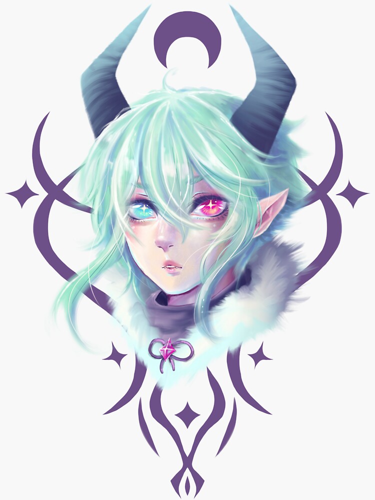 "Noctis The Chibi Demon" Sticker by Devious-Monster | Redbubble