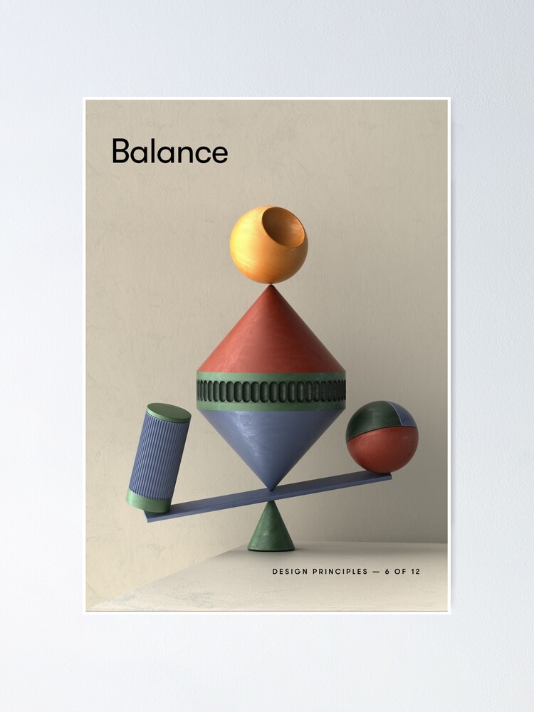 "Minimalist Abstract Designer Series - Balance " Poster by newgreenwich ...