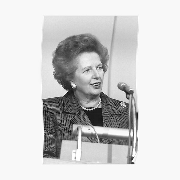 "Margaret Thatcher" Poster for Sale by DAVIDFOWLER | Redbubble