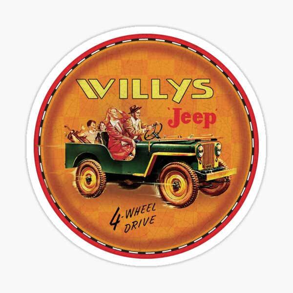 Willys Jeep Stickers | Redbubble