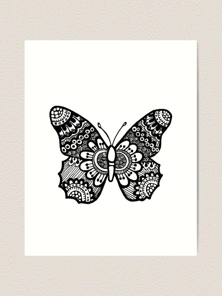 Zentangle Butterfly Atc 4 Butterfly Zentangle Art | Zentangle Patterns