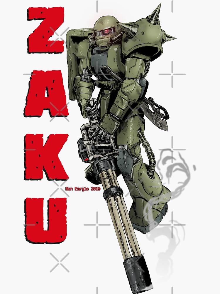 "Heavy Zaku" Sticker for Sale by Blotched | Redbubble