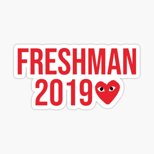 "Freshman 2019" Sticker for Sale by drewsandler | Redbubble