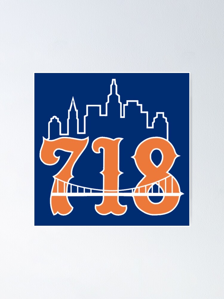 Póster «Béisbol - Queens N.Y. - Código de área 718» de VintageTeesNow ...