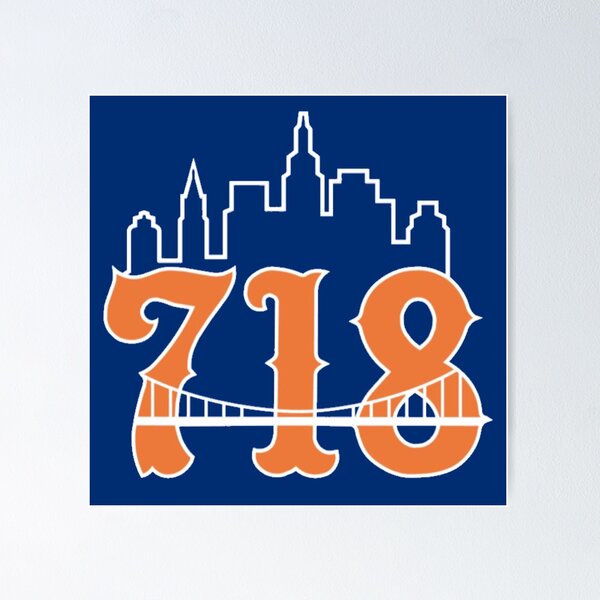 "Baseball - Queens N.Y. - 718 Area Code" Poster for Sale by VintageTeesNow | Redbubble