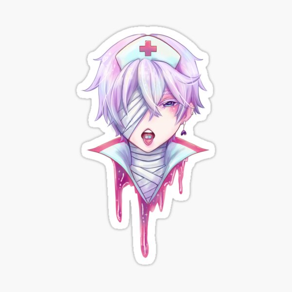 "Menhera Boy " Sticker for Sale by Devious-Monster | Redbubble