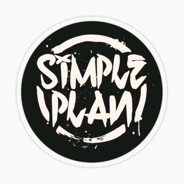 "simple plan logo" Sticker by BudyPete | Redbubble