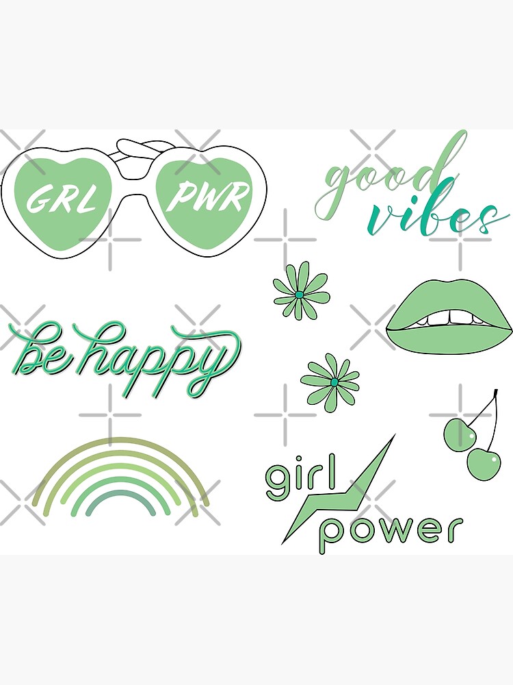 "Green Sticker Pack - collection for sticker set or any other product ...
