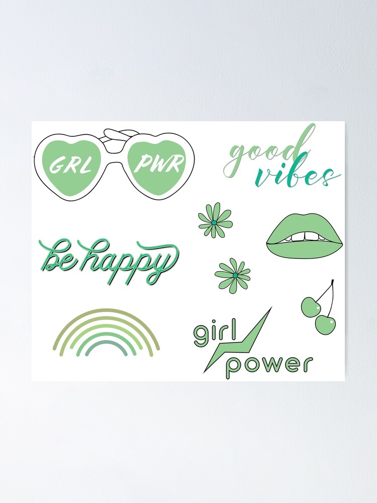 "Green Sticker Pack - collection for sticker set or any other product ...