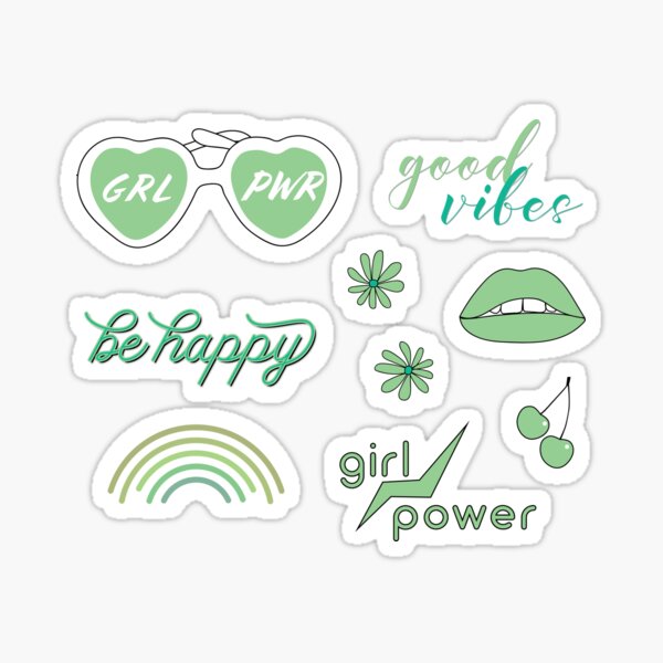 "Green Sticker Pack - collection for sticker set or any other product ...