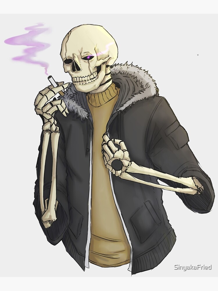"Skeleton (Gaster Sans)" Poster by SinyakaFried | Redbubble