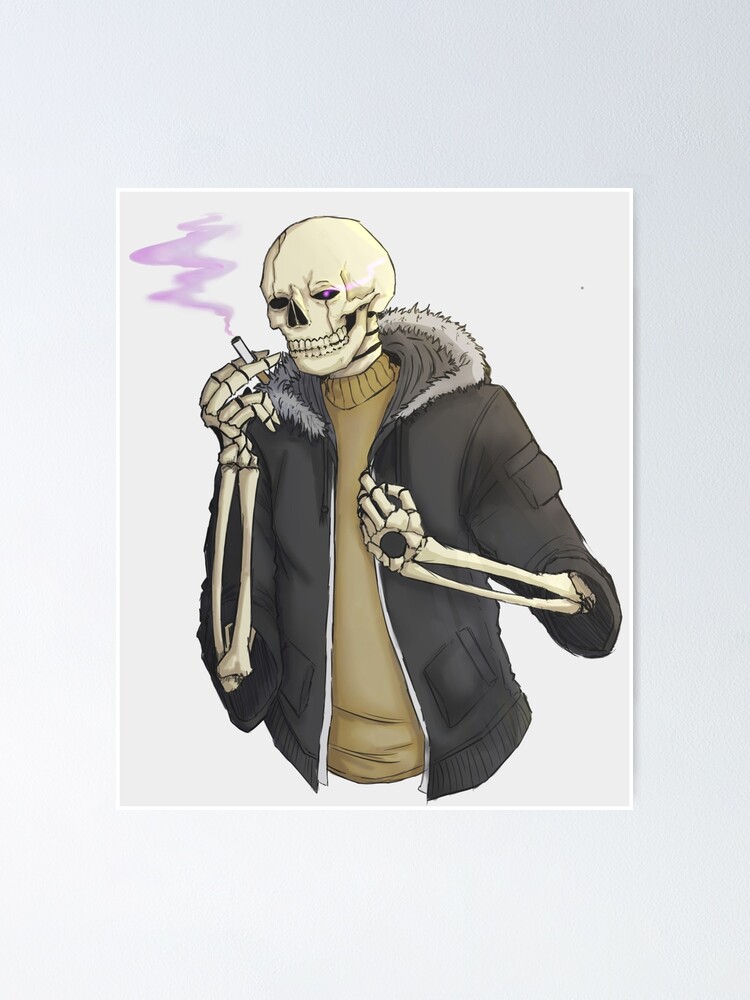 "Skeleton (Gaster Sans)" Poster by SinyakaFried | Redbubble