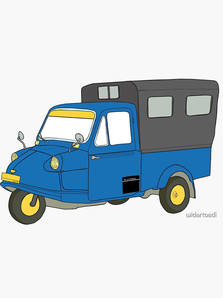 "Bemo Jakarta" Sticker for Sale by widartoadi | Redbubble