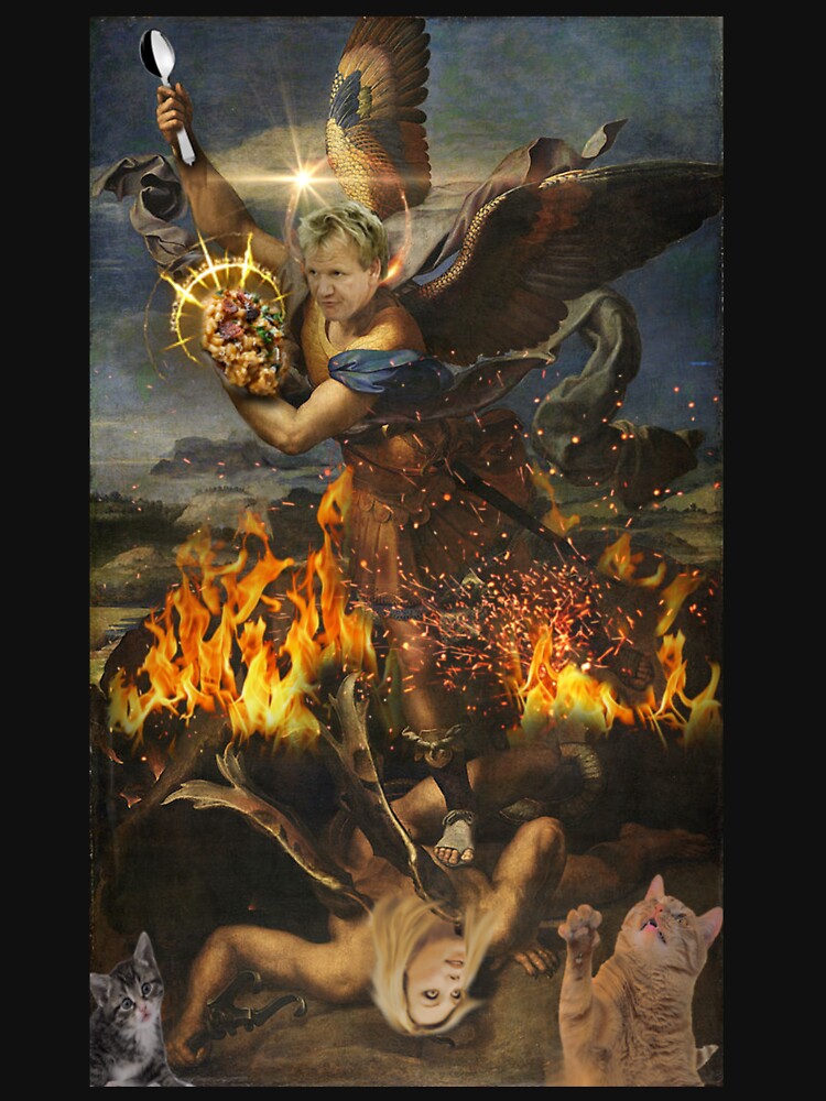 "Saint Gordon Ramsay and the Holy Risotto" Essential T-Shirt for Sale ...