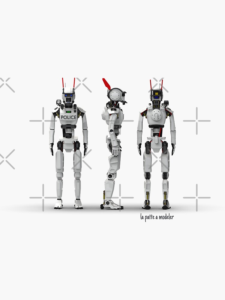 "Chappie" Sticker for Sale by LaPatteAModeler | Redbubble